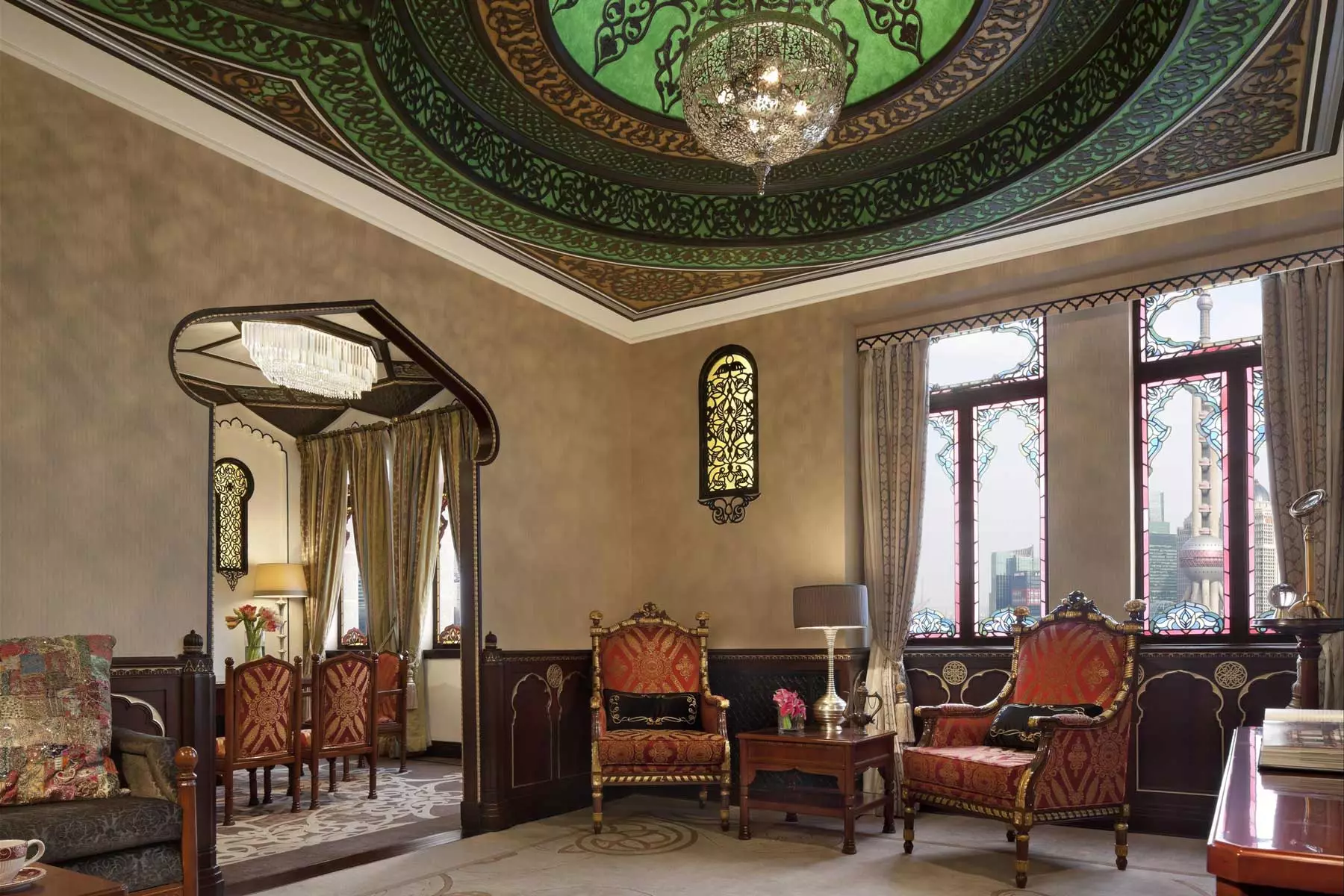Fairmont Peace Hotel, suite india, Shanghái, China