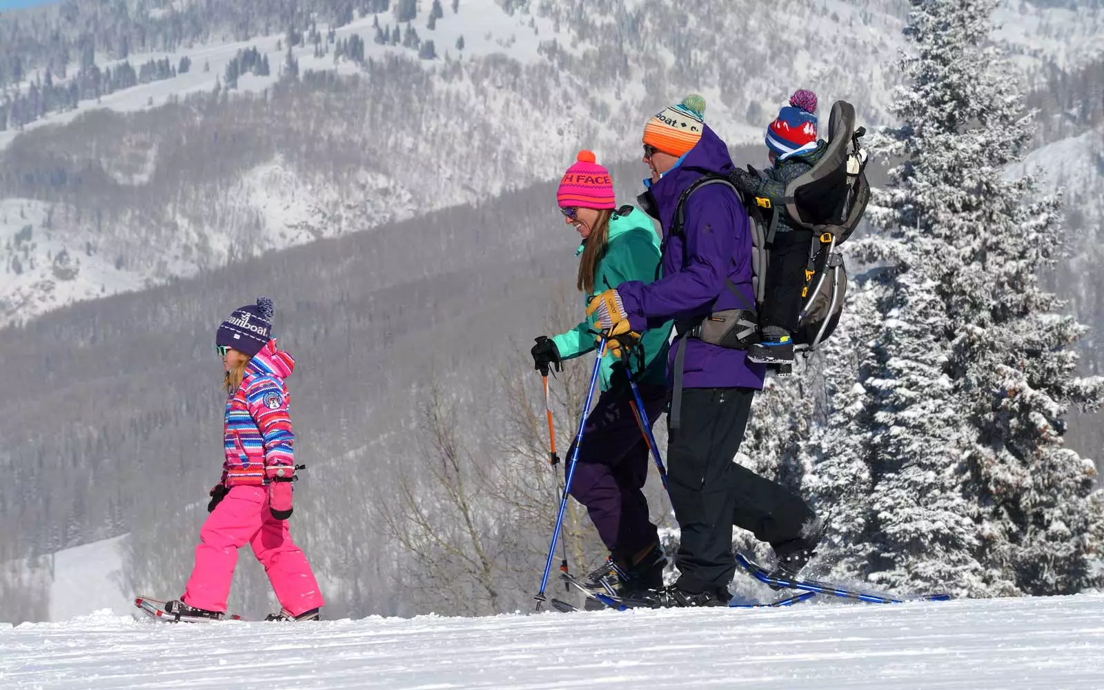 Chuyến đi snowshoe gia đình tại Steamboat