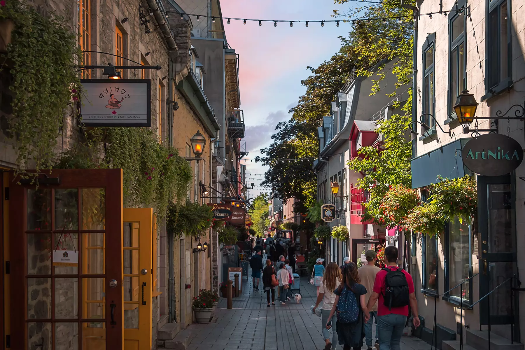 dzielnica Petit Champlain w Quebec City