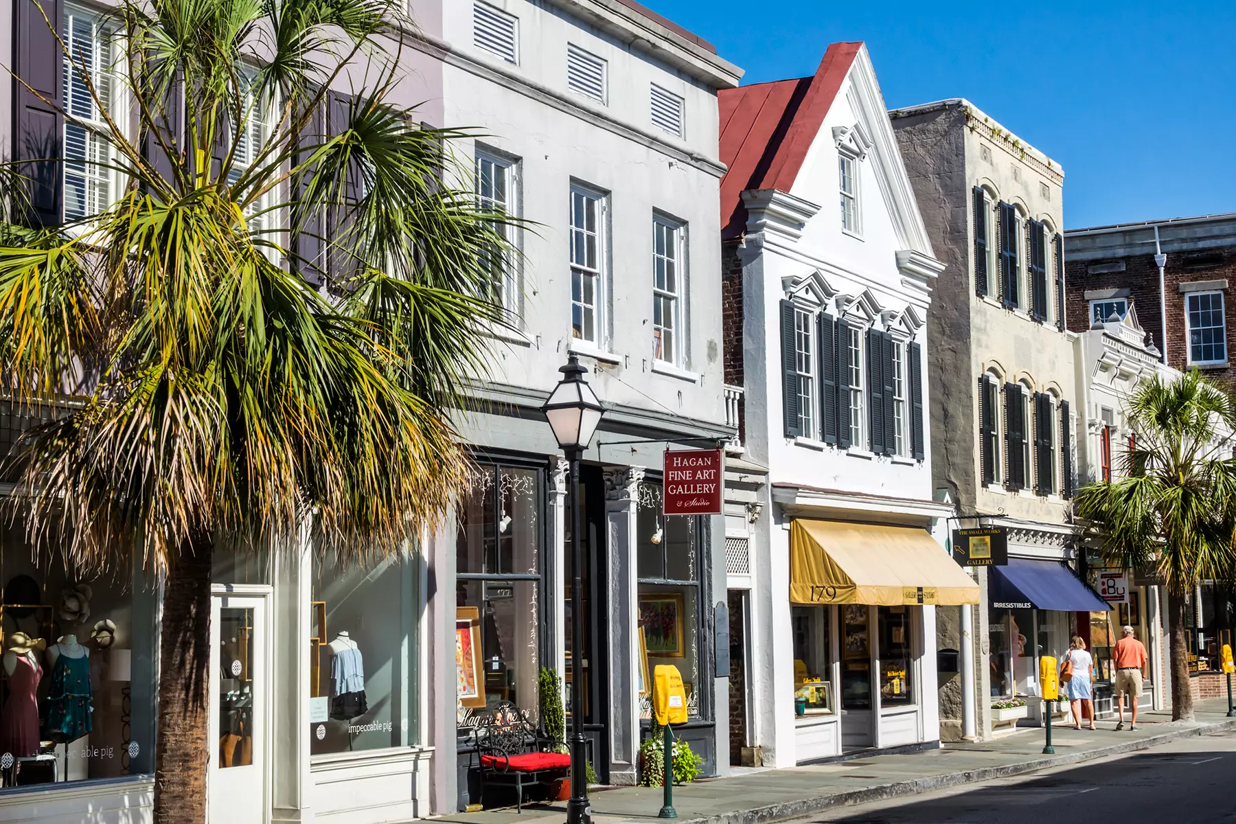 Carolina del Sud, Charleston, centro storico, King Street, quartiere dello shopping e degli affari