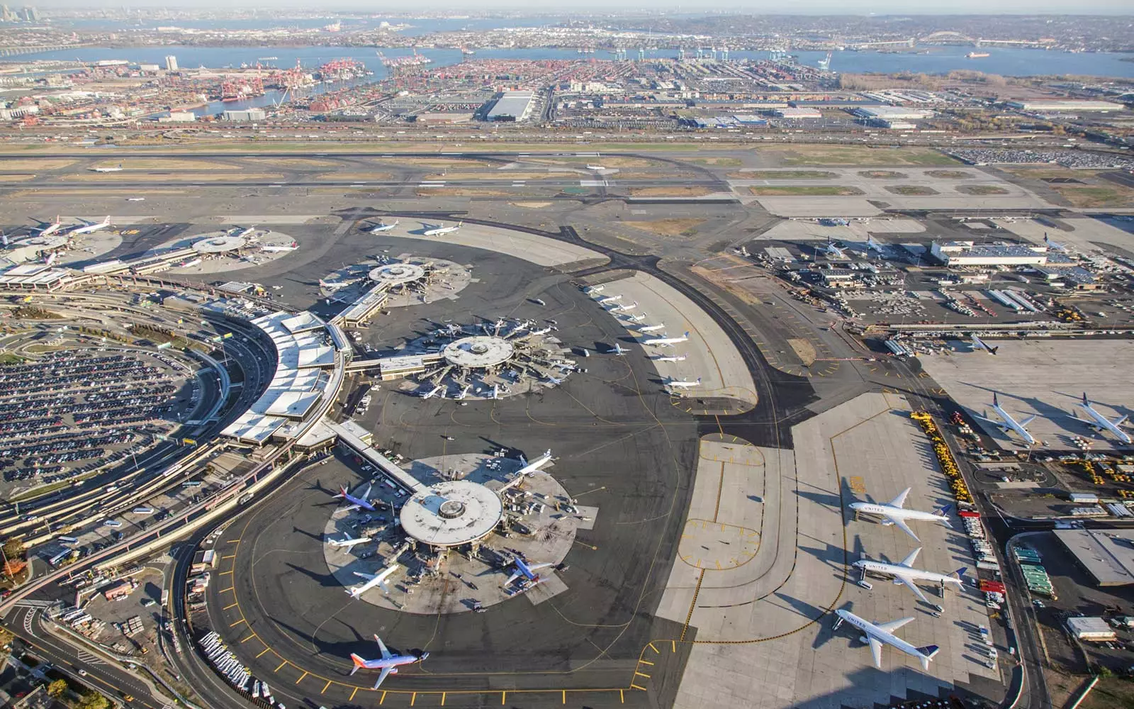 Aerial of Newark Liberty International Airport