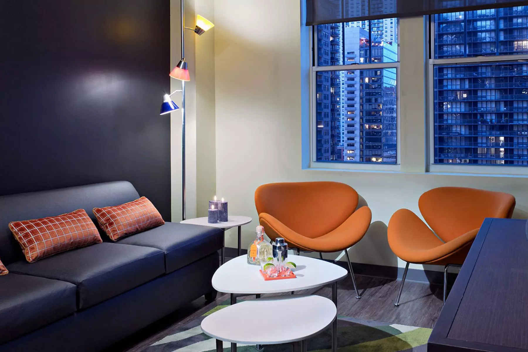 Interieur kamer shot van ACME Hotel Chicago