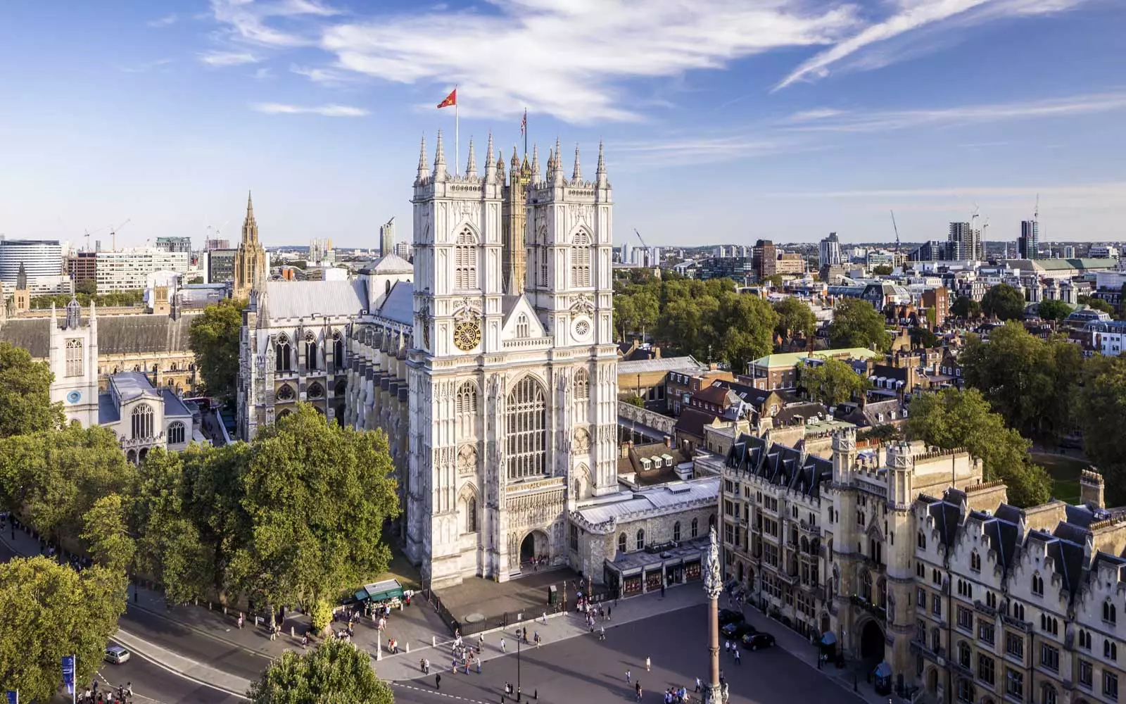 Abaty Westminster yng nghanol Llundain.