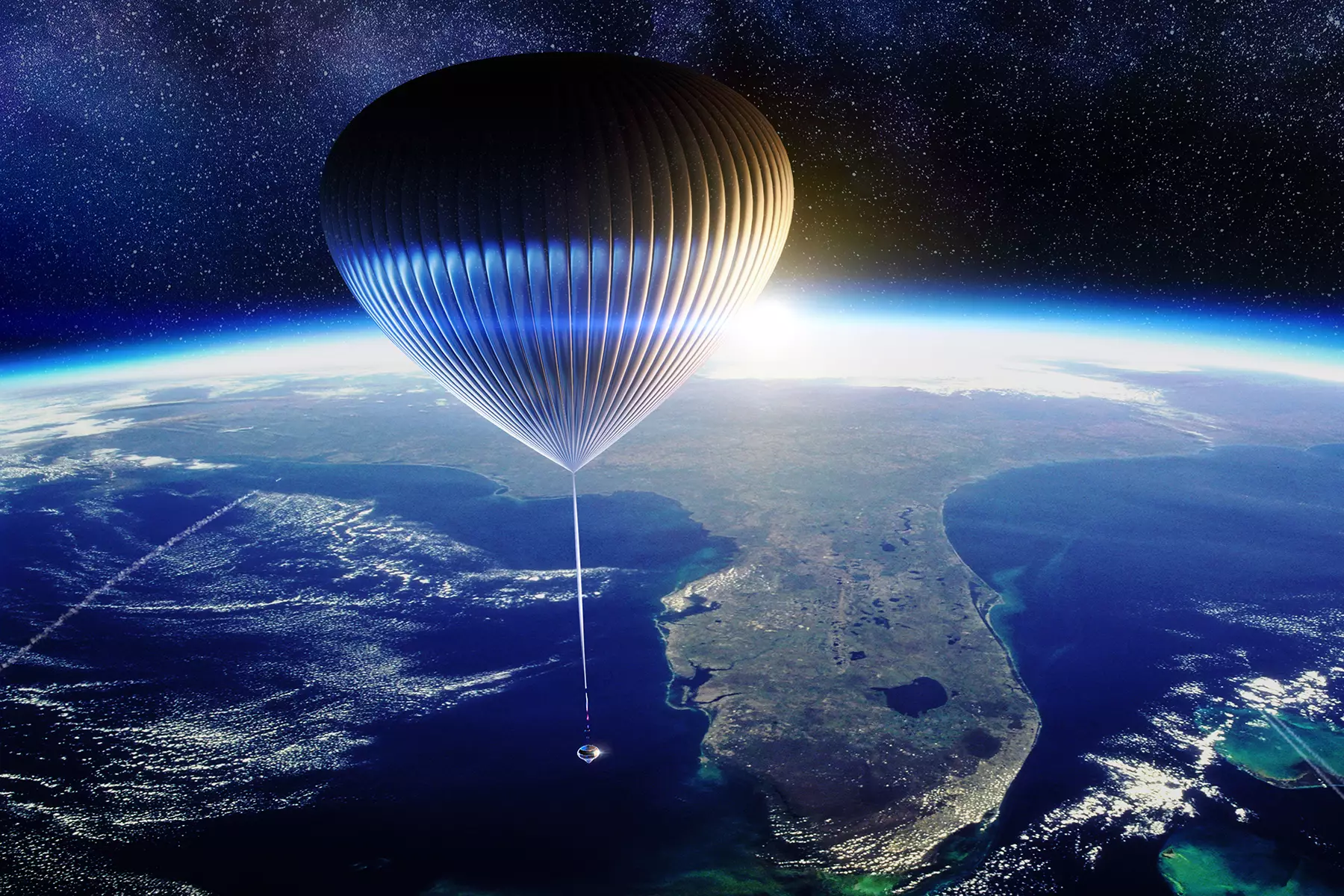 Njem dị nro nke Space Perspective site na Spaceship Neptune spaceballoon