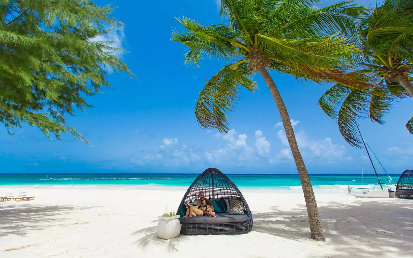 Una cabaña de playa en Sandals Barbados