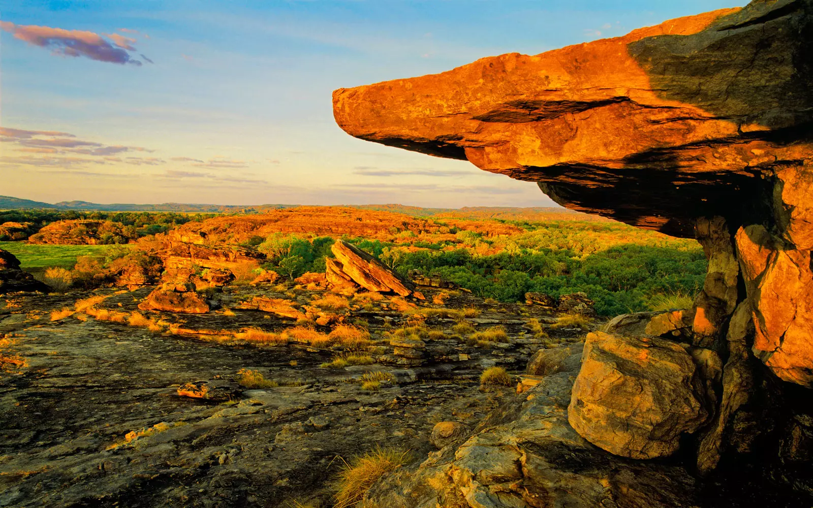 Ubirr Rock, i Kakadu National Park, Northern Territory, Australien.