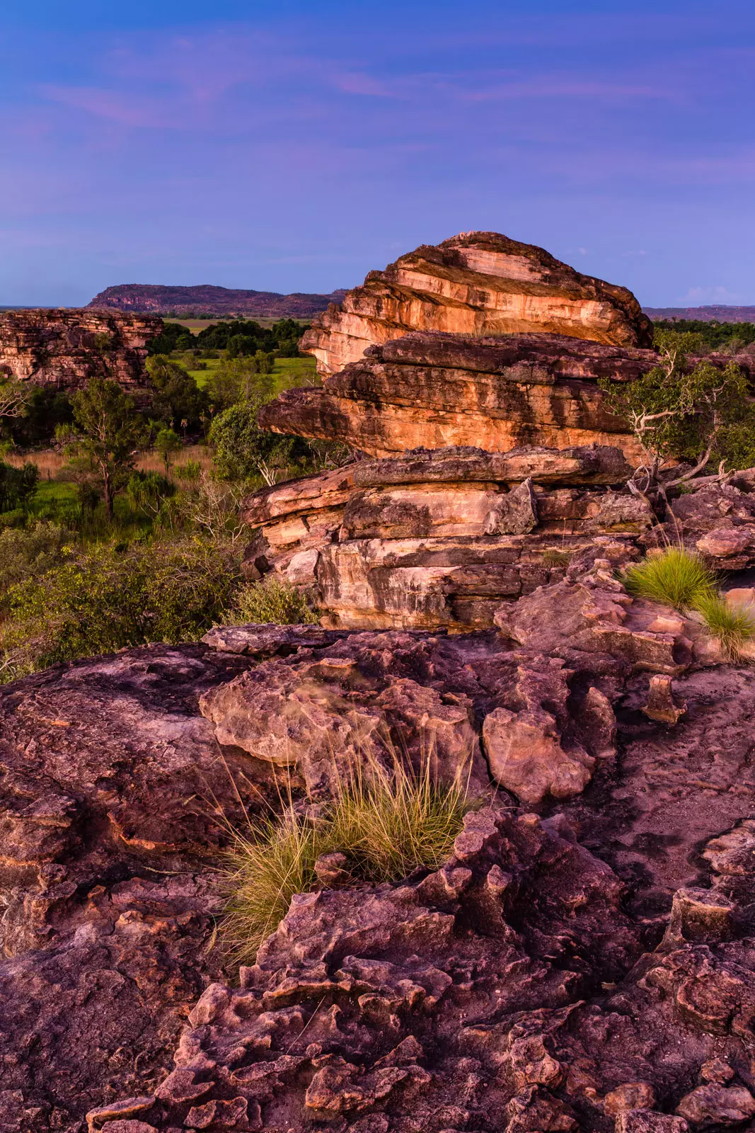 Ubirr szikla a Kakadu Nemzeti Parkban.