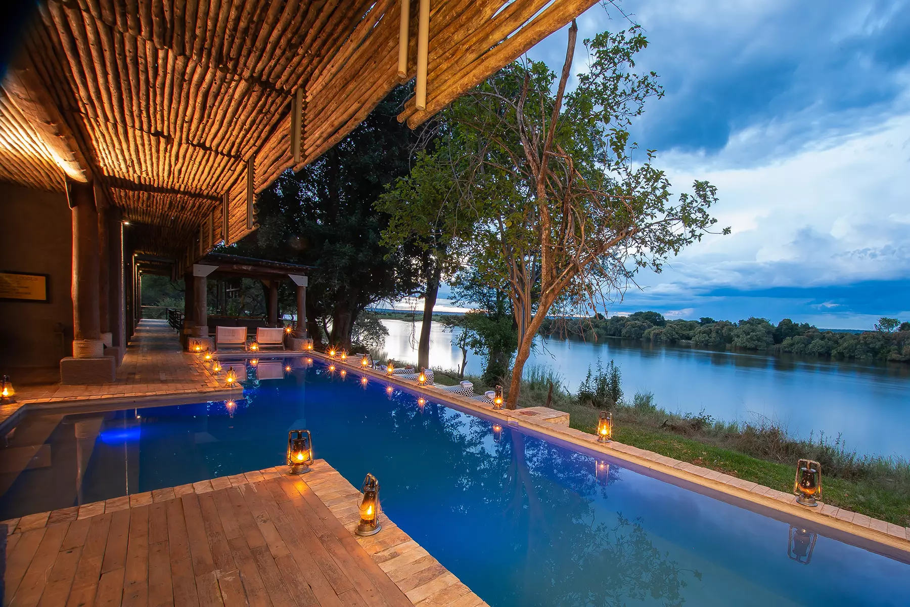 Una piscina en Matetsi Cataratas Victoria