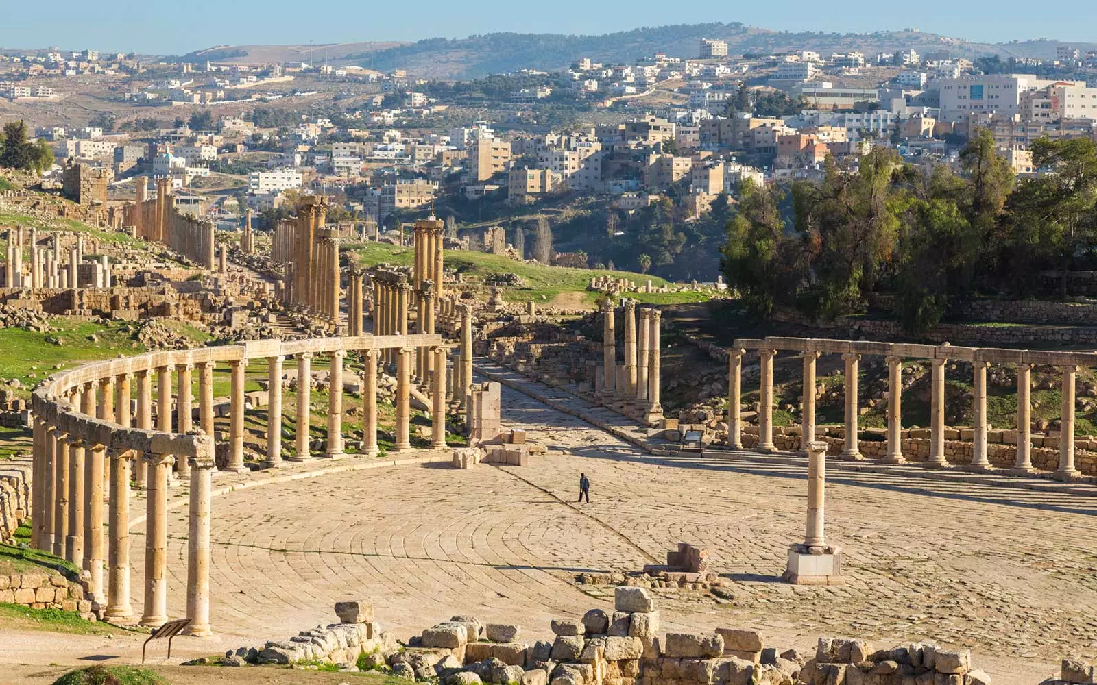 Oval Plaza, Jerash, Jordanië