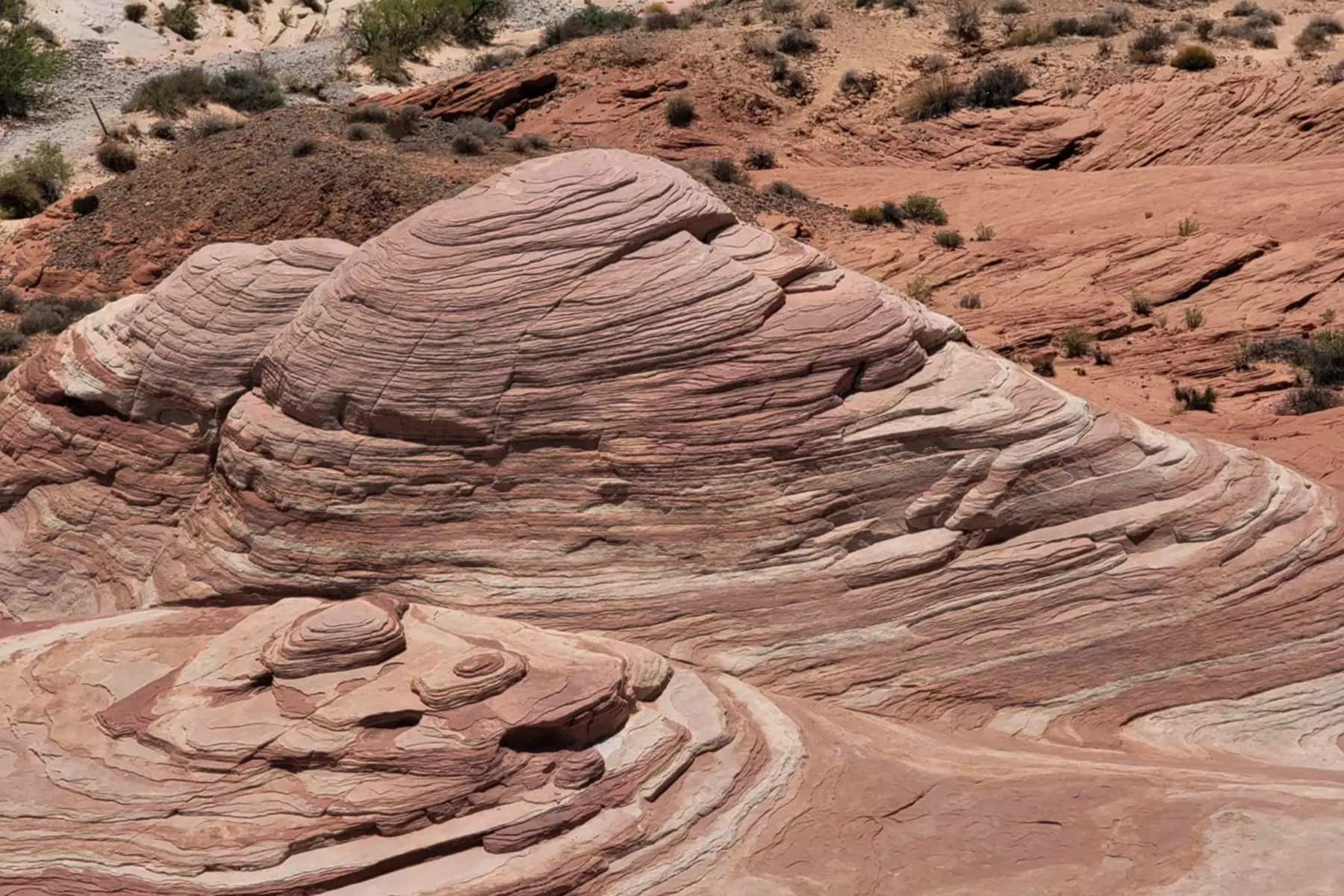 Formasi batuan di Valley of Fire State Park