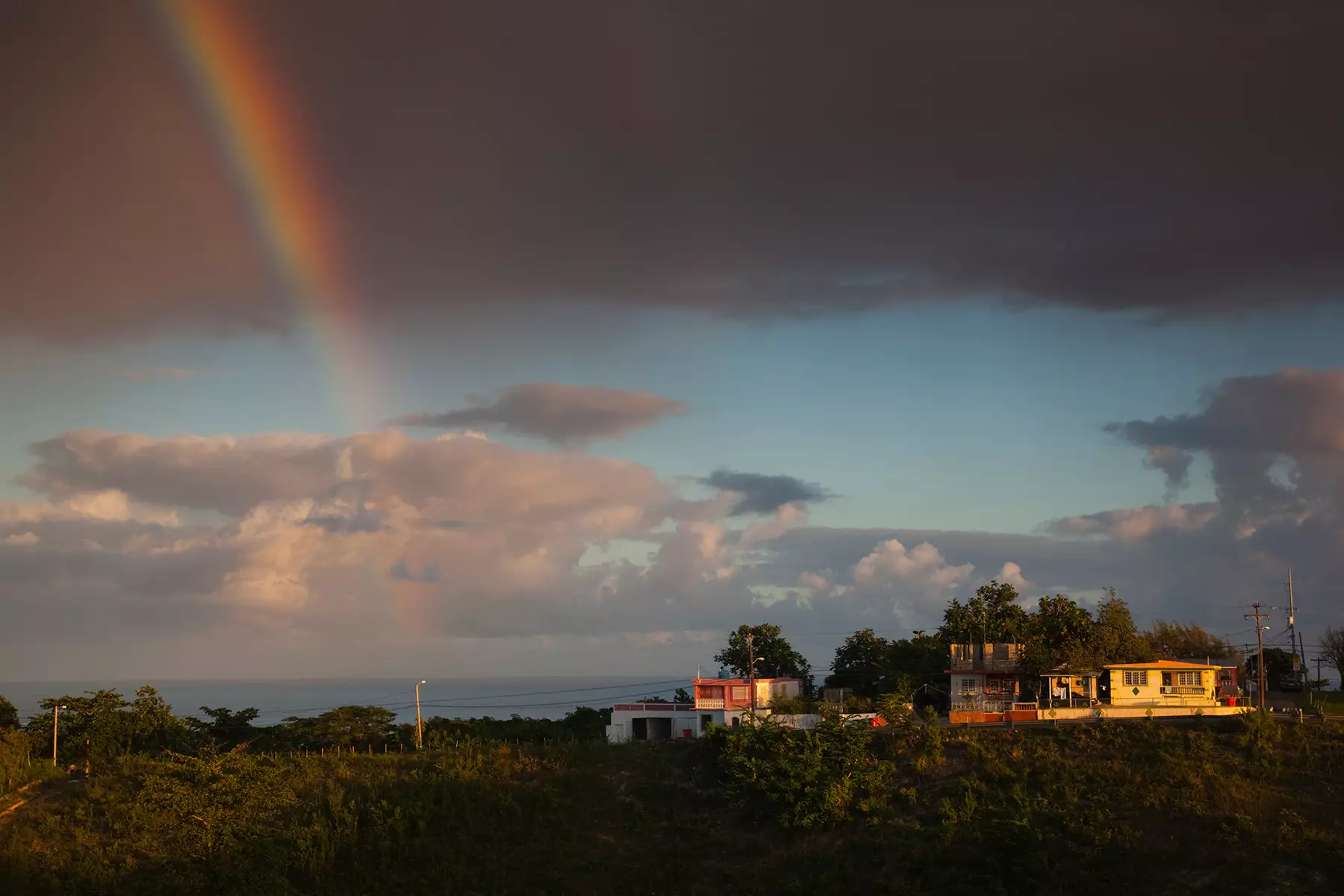 Hlíðarhús og regnbogi, Rincon, Púertó Ríkó