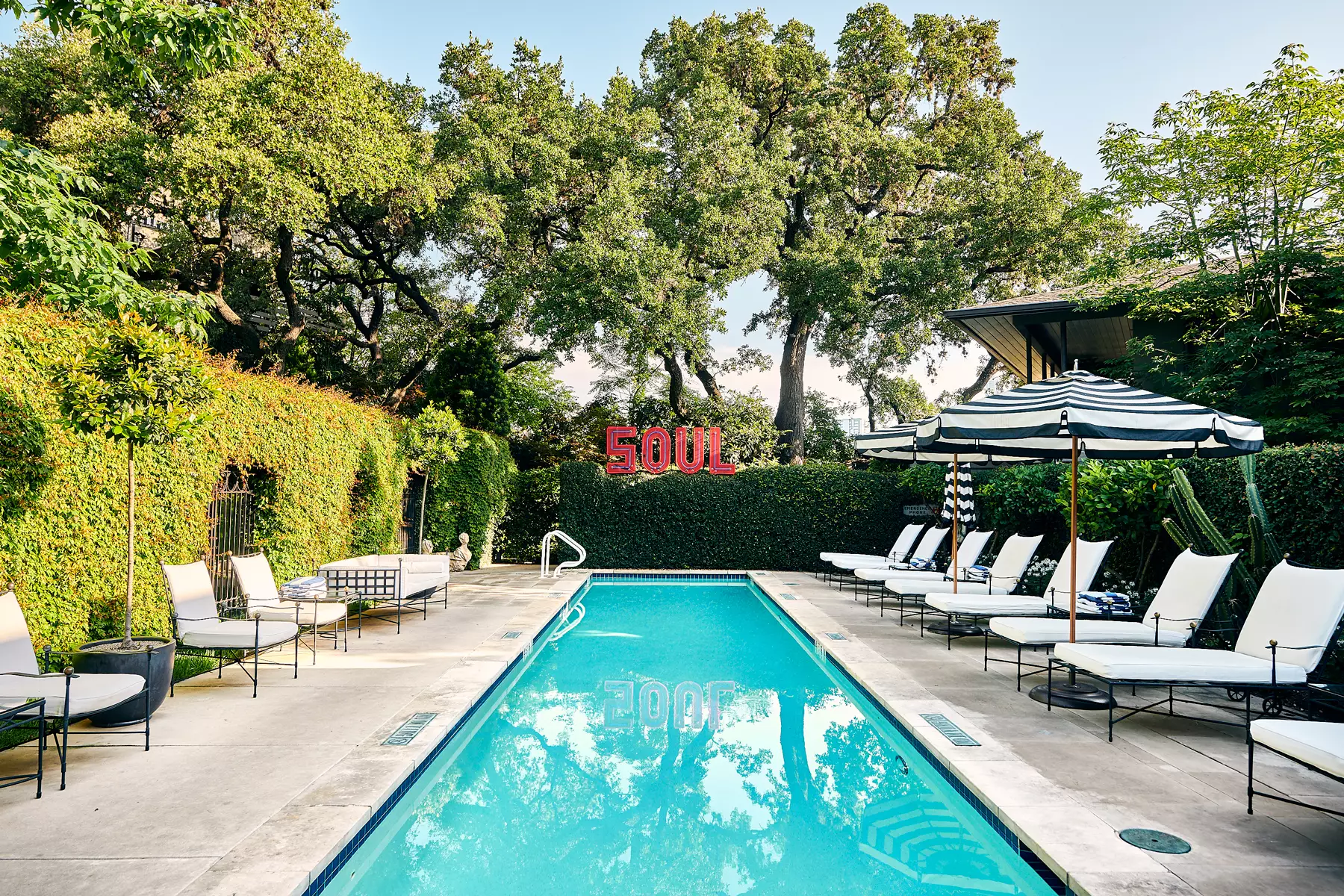 Pool sa Hotel Saint Cecilia sa Austin