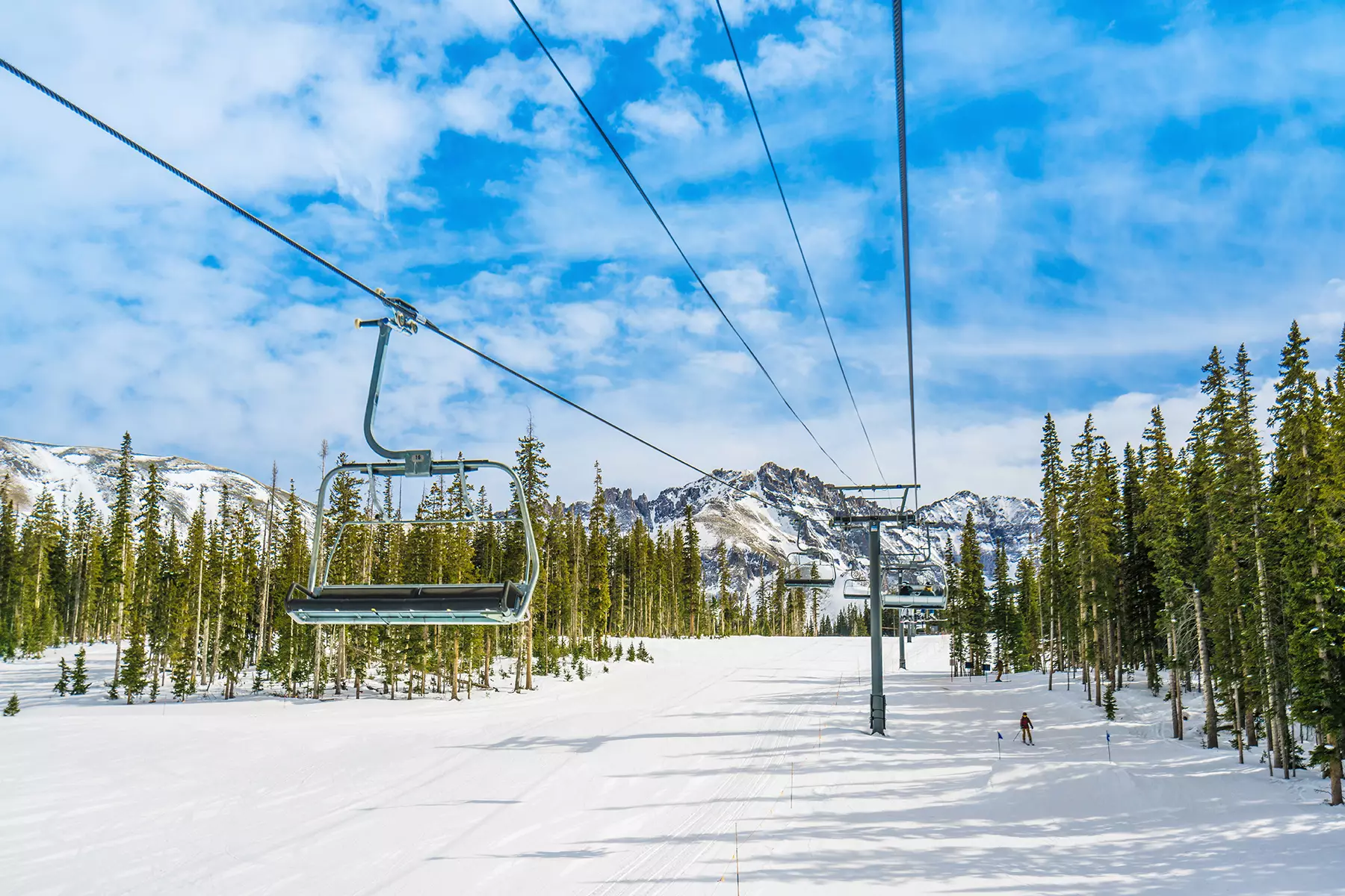 Ski lift ao amin'ny Snow Resort Telluride Colorado