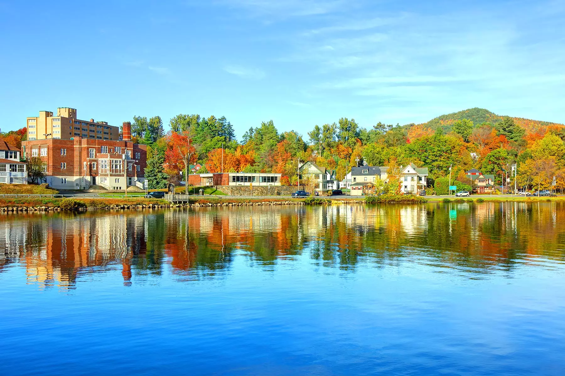 Herbst in Saranac Lake, New York