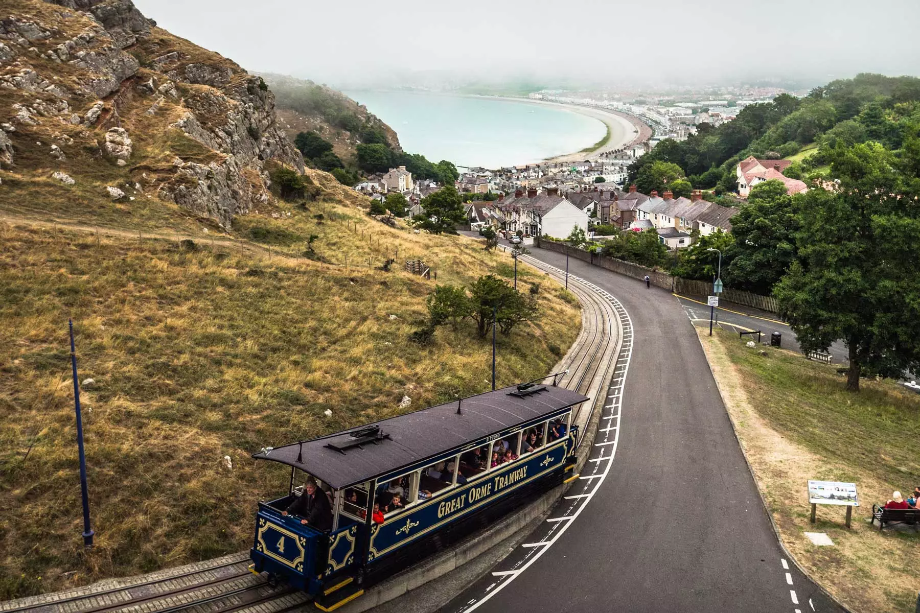 Great Orme Tramway in Wallis, Verenigde Koninkryk