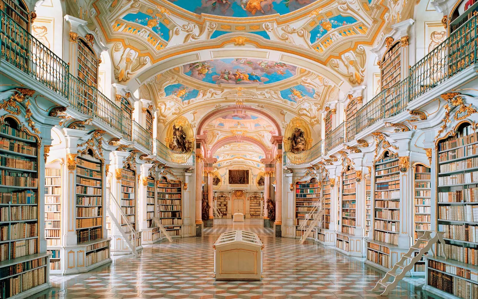 مكتبة Admont Abbey ، Admont ، النمسا