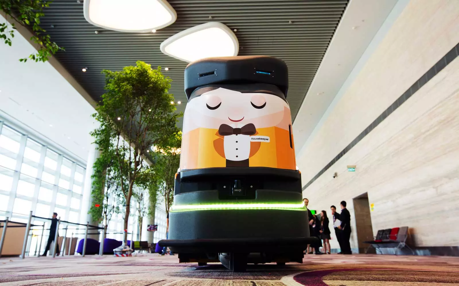 Een schonere robot op Singapore Airport Changi Terminal 4