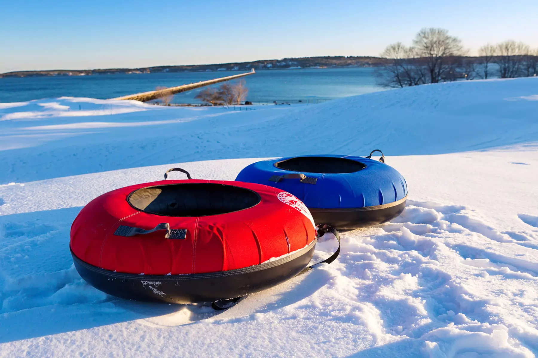 Tubbing en Samoset Resort durante el invierno