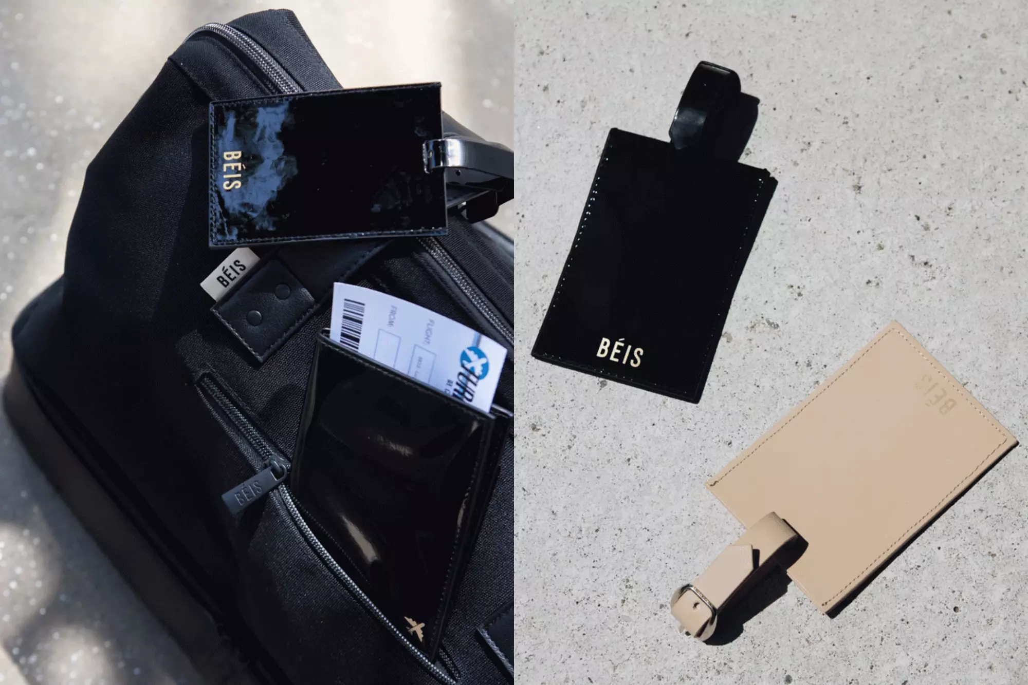 beis luggage tag