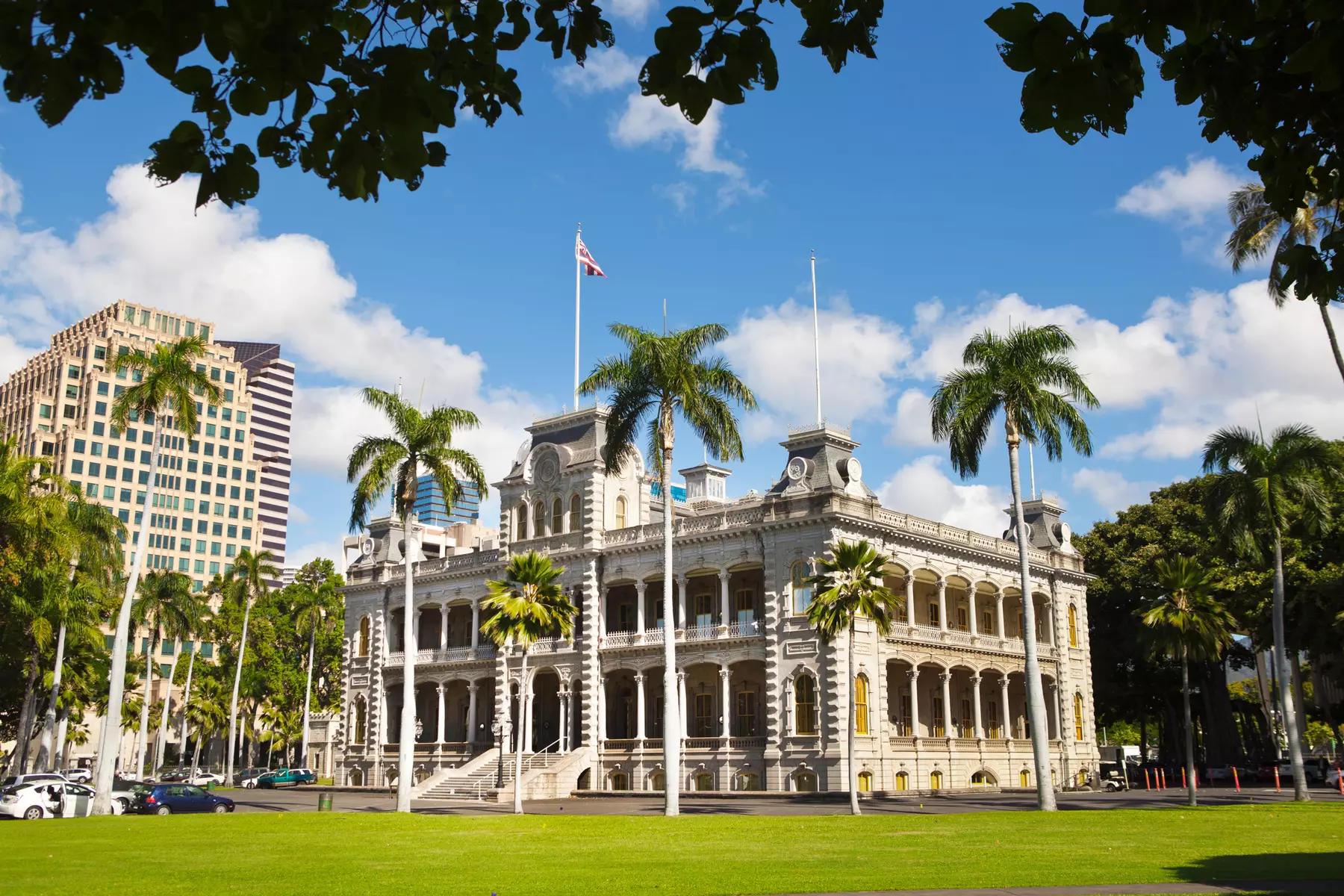 Honolulu erdiguneko Iolani jauregia, Hawaii