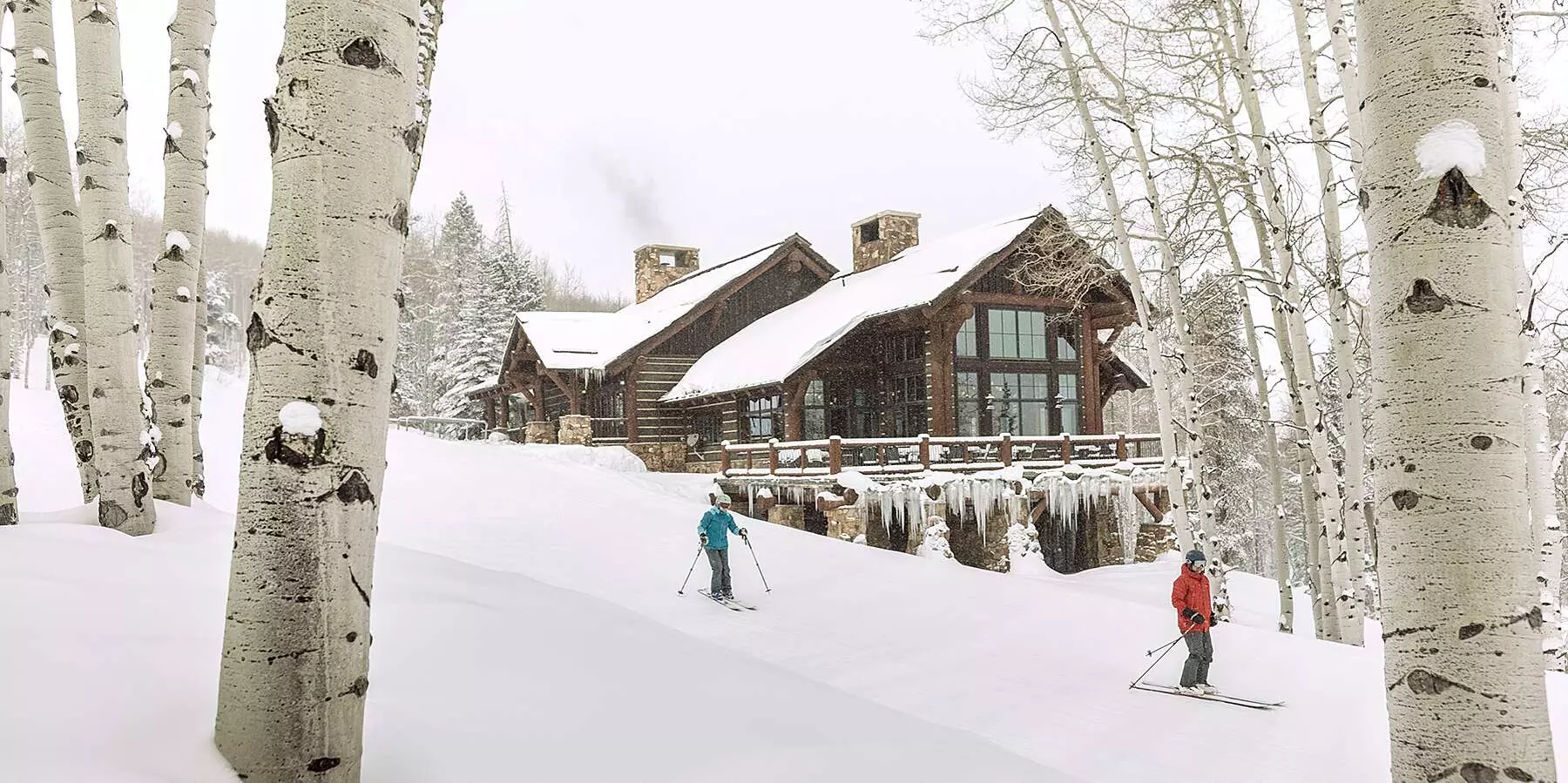 Dëse Chic Colorado Resort huet eng Luxe Kabine fir Après-Ski - an Dir kënnt nëmme mam Schlittenride dohinner kommen