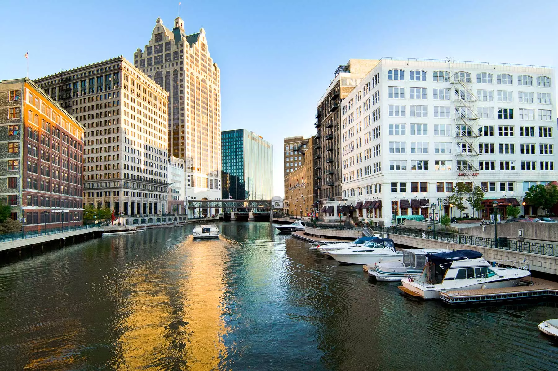 Milwaukee River und Flusswanderung in Wisconsin