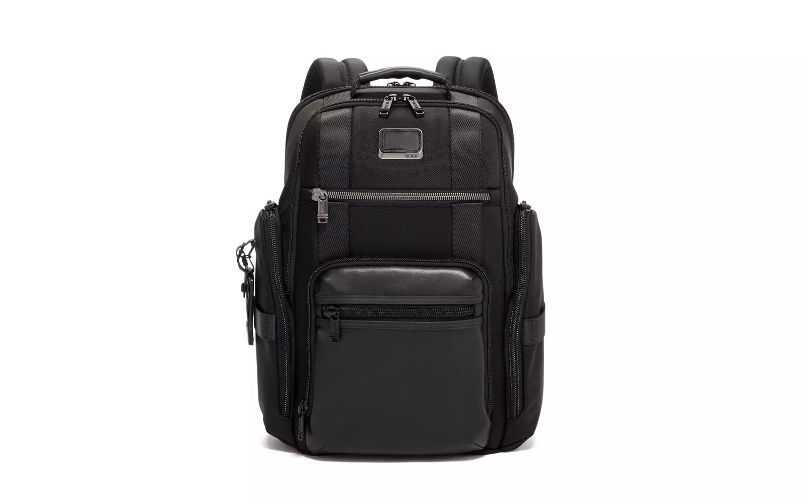 Black Tumi Backpack pẹlu awọn apo