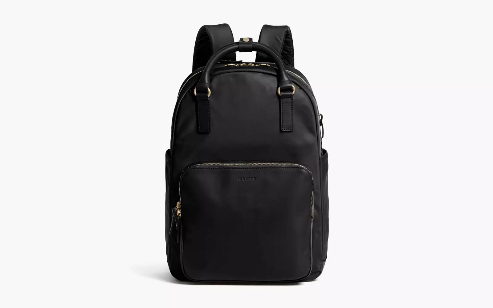 Black ọra ati Alawọ Backpack