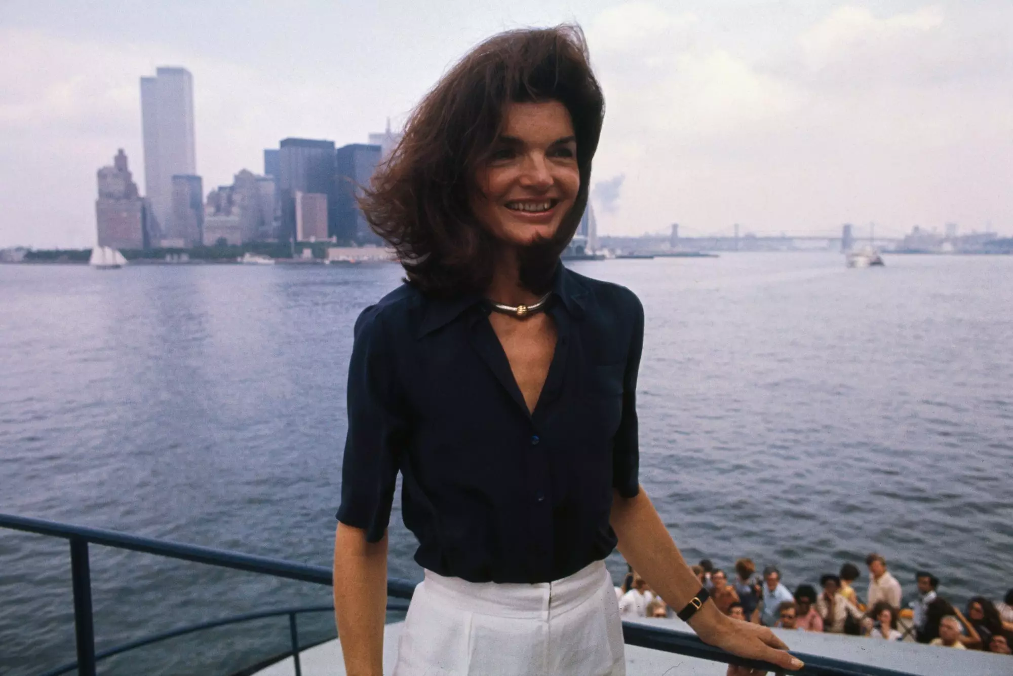 Jackie Kennedy Onassis nel 1976.
