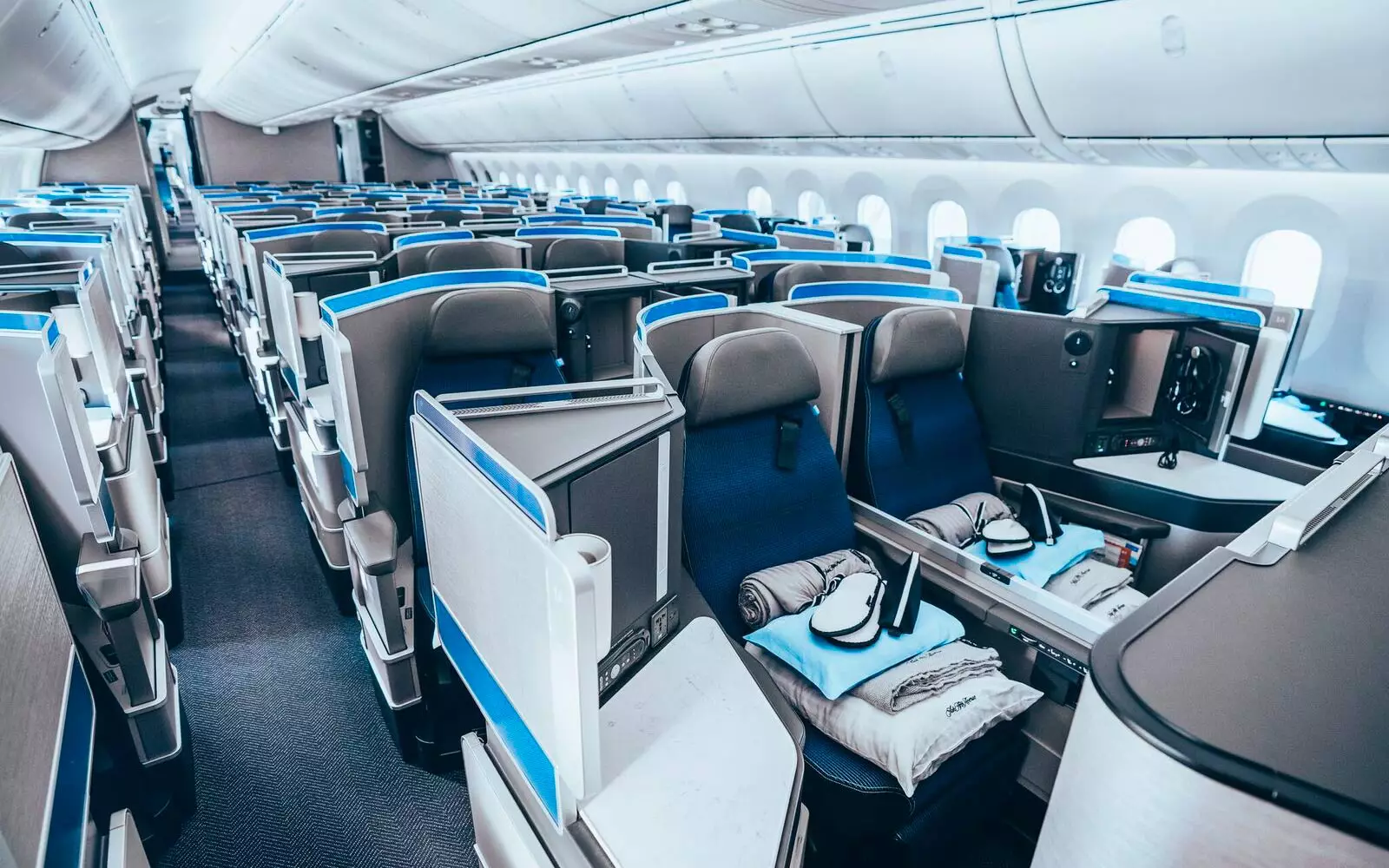 Malazi ndani ya United Boeing Dreamliner 787-10