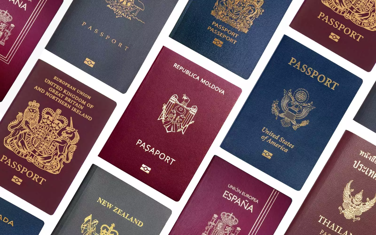 Passaportes variados