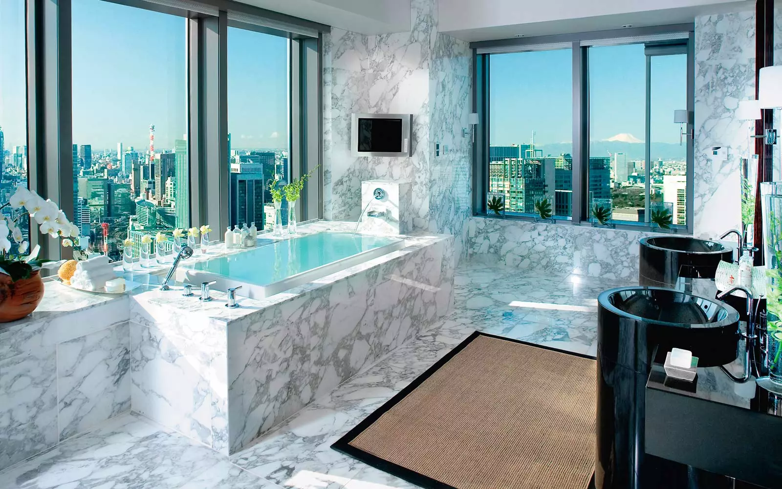 Bagno della suite presidenziale al Mandarin Oriental, Tokyo