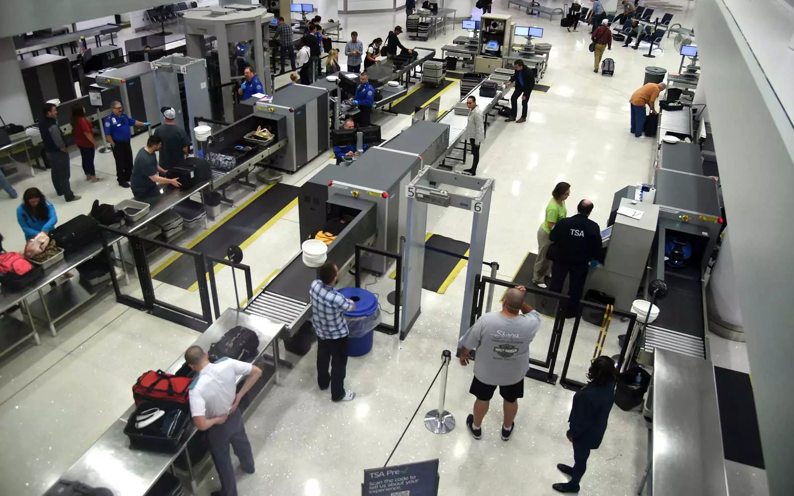 TSA-Sicherheit am Flughafen