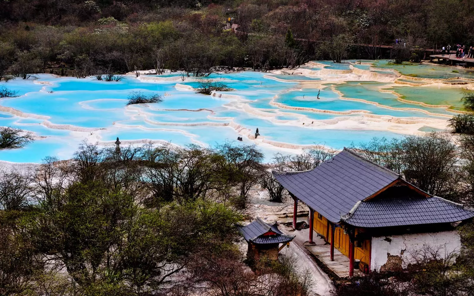 Huanglong Nationalpark China, Tal des gelben Drachen