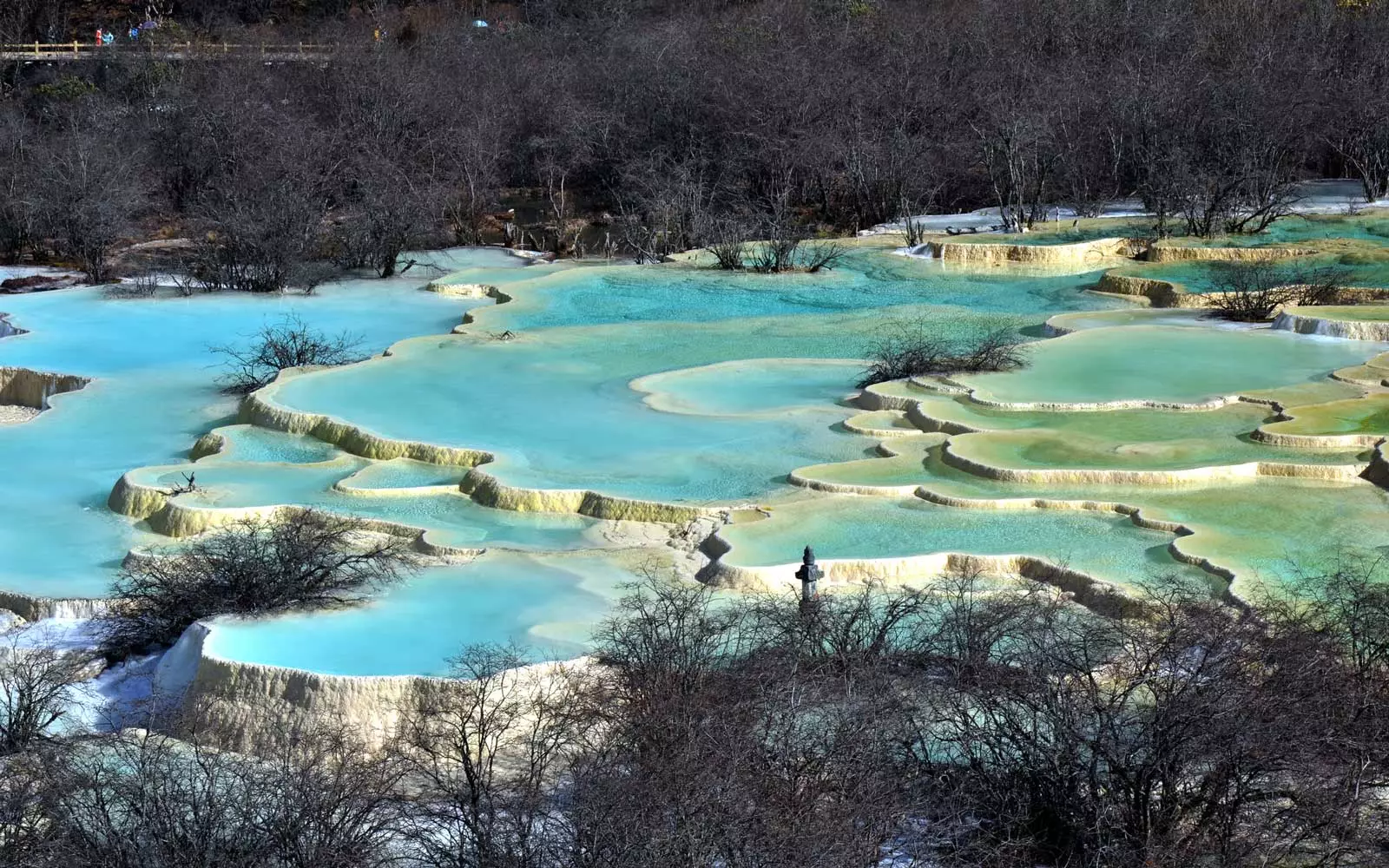 Huanglong National Park China, Yellow Dragon Valley