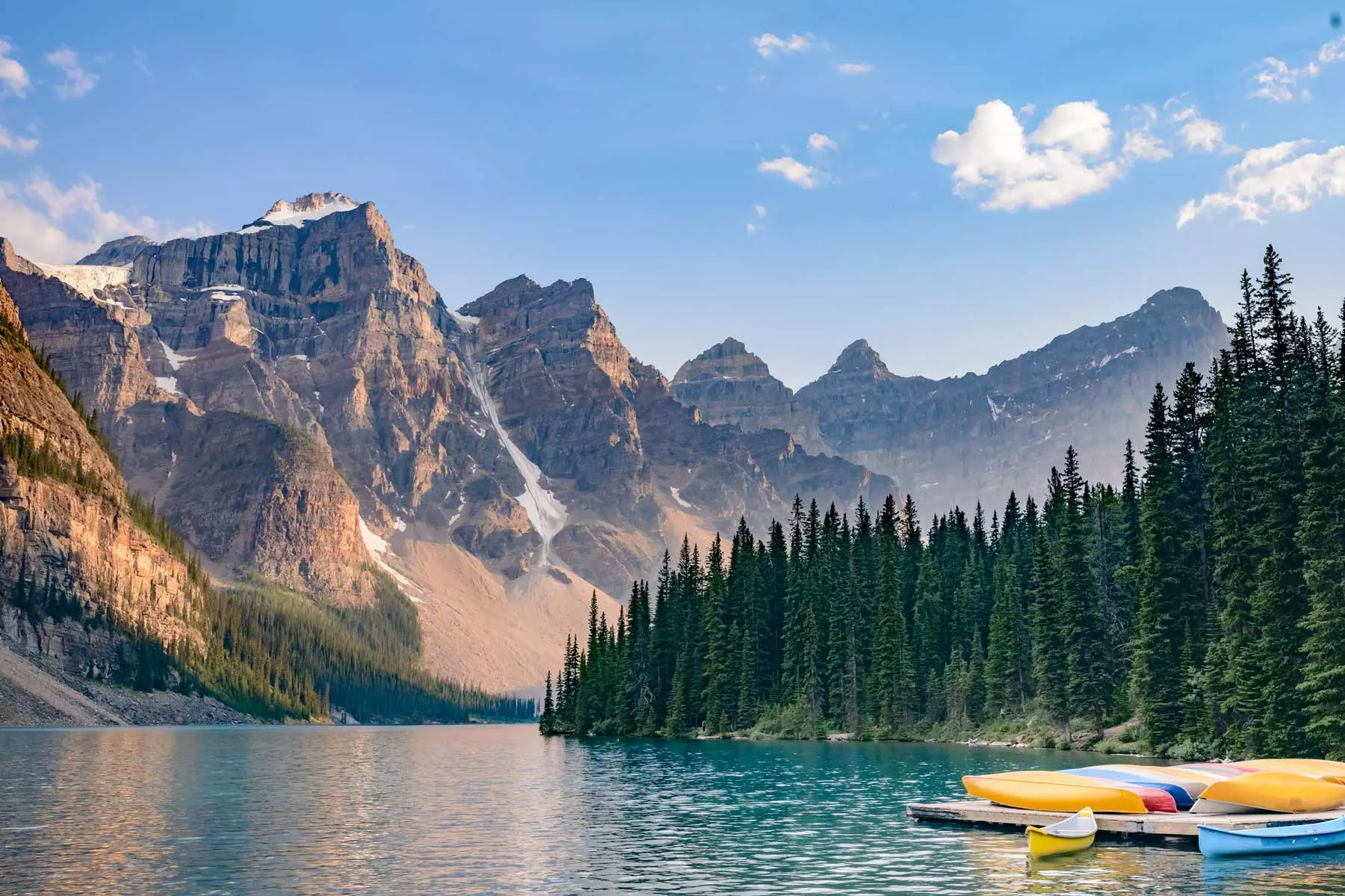 Lago Moraine, Parque Nacional Banff, Alberta, Canadá