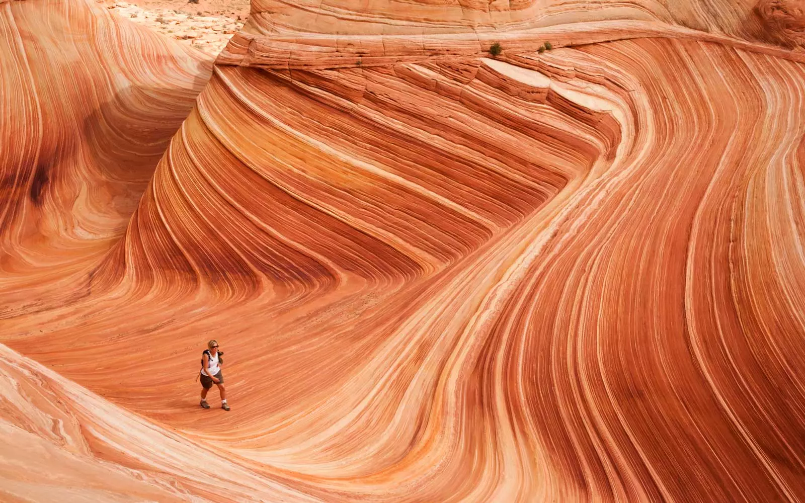 Kvinne går gjennom en bølge i Arizona