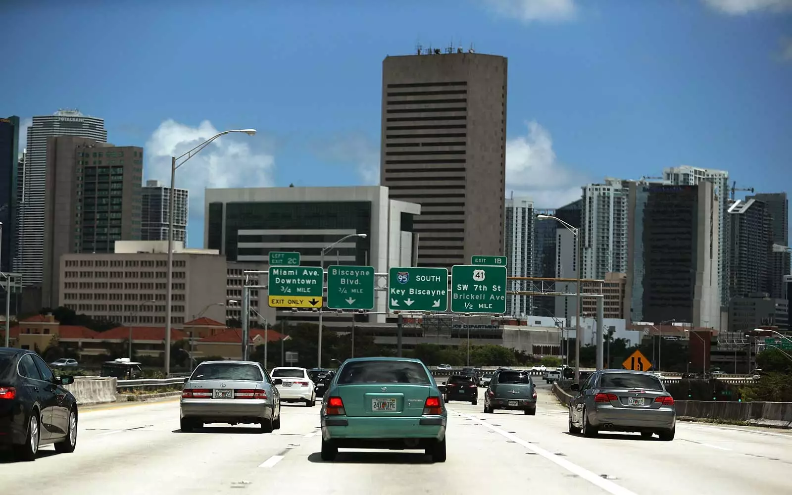 Miami, Florida memorial dina lalu lintas akhir minggu