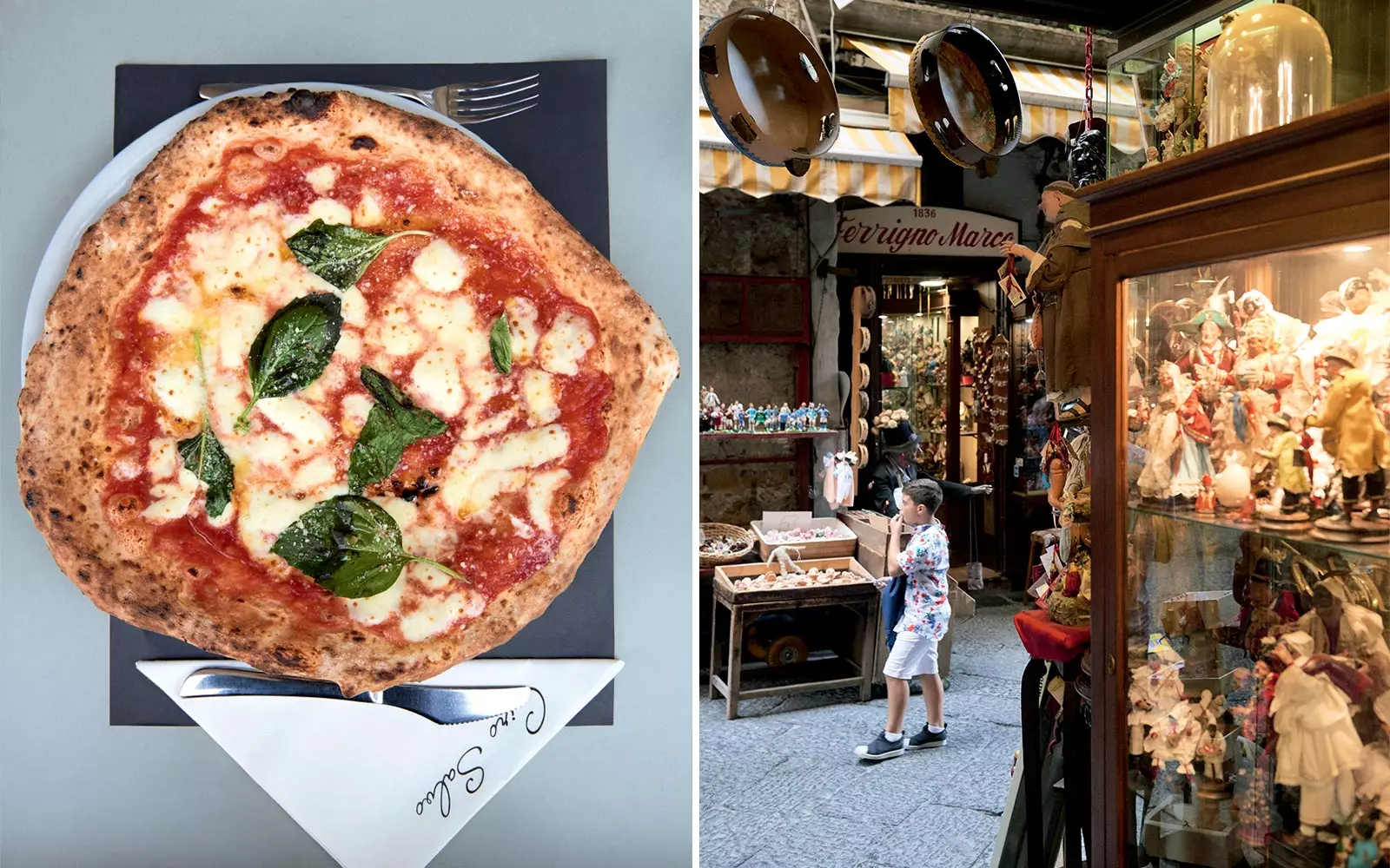 Pizza og shopping i Napoli, Italia