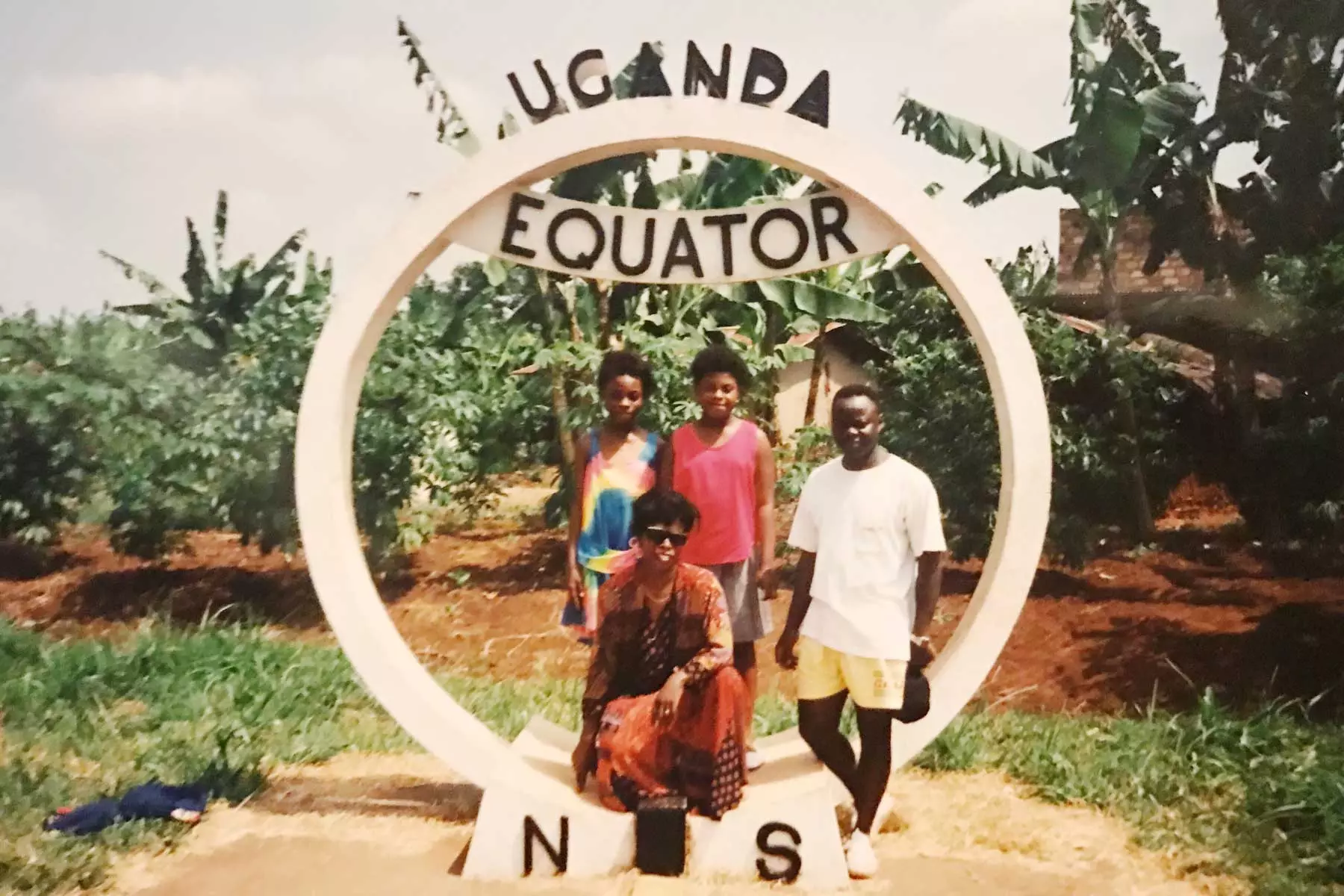 Rodina Jessicy Nabongo na rovníku Uganda v roku 1994