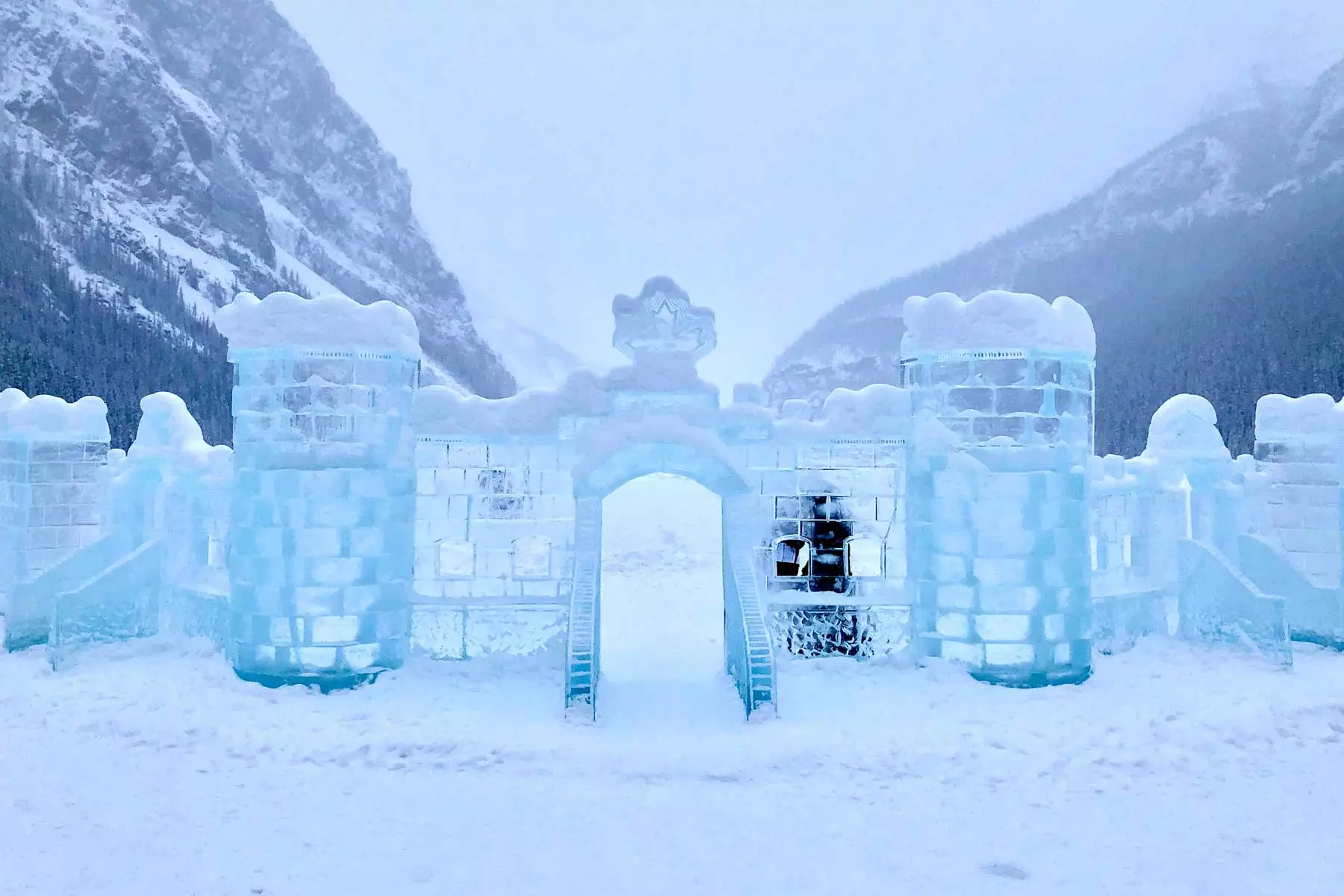 Paesaggio invernale dell'Alberta, Canada