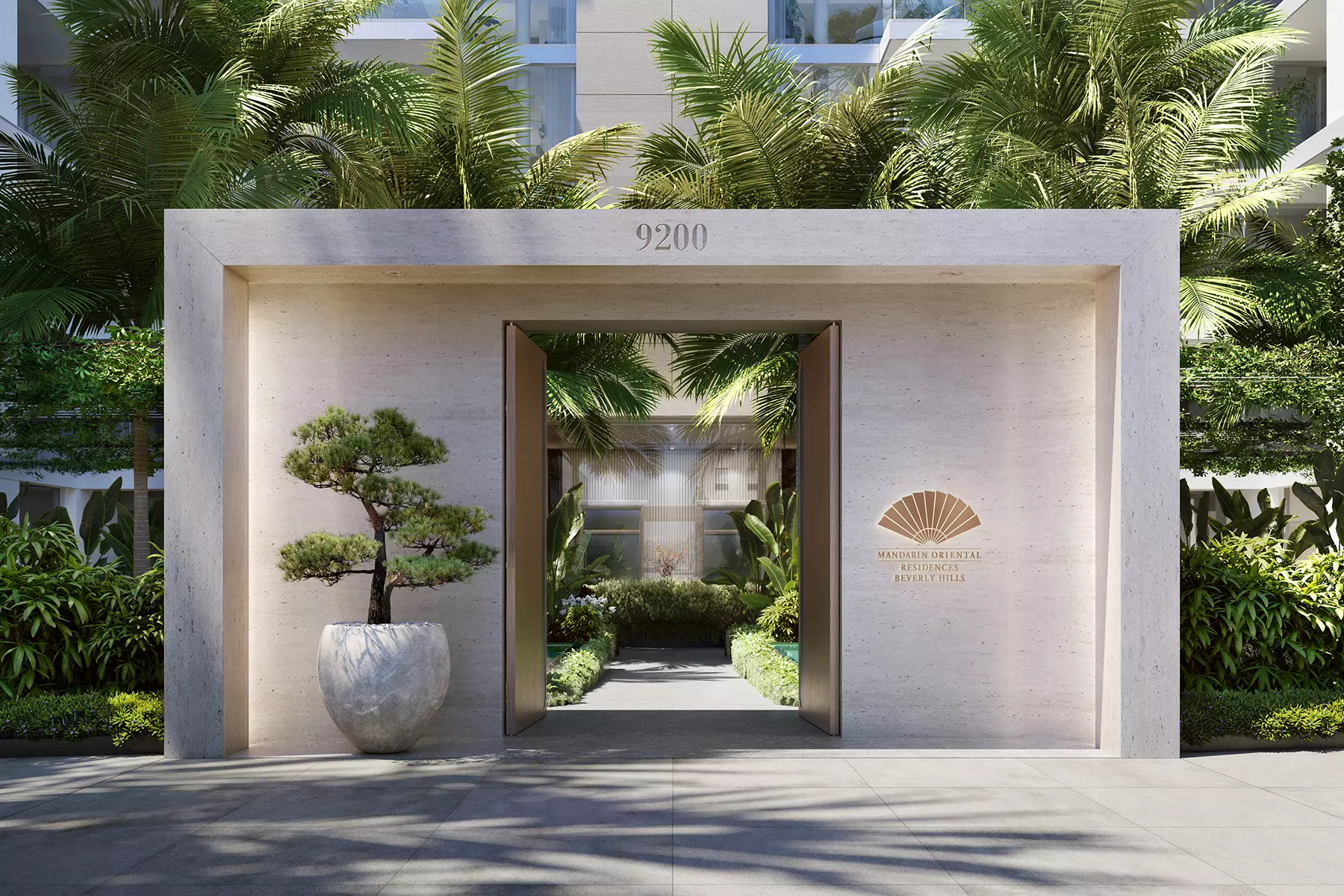 Id-daħla għal Mandarin Oriental Beverly Hills