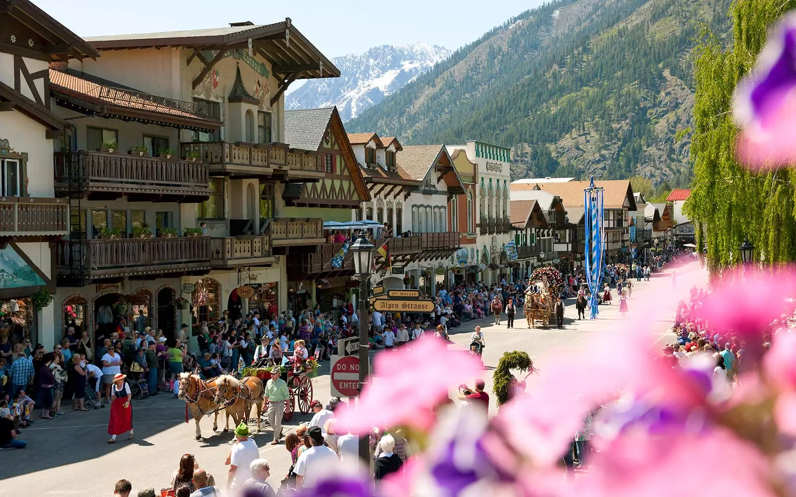 Byen Leavenworth Washington i bayersk stil