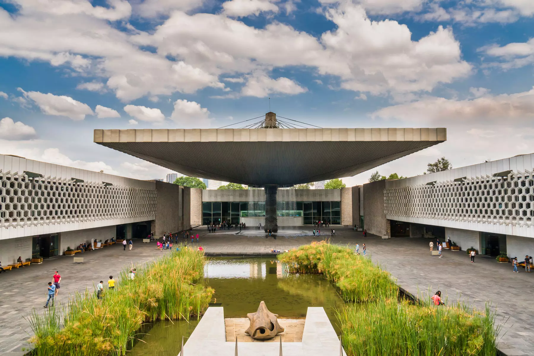 Národní muzeum antropologie v parku Chapultepec v Mexico City