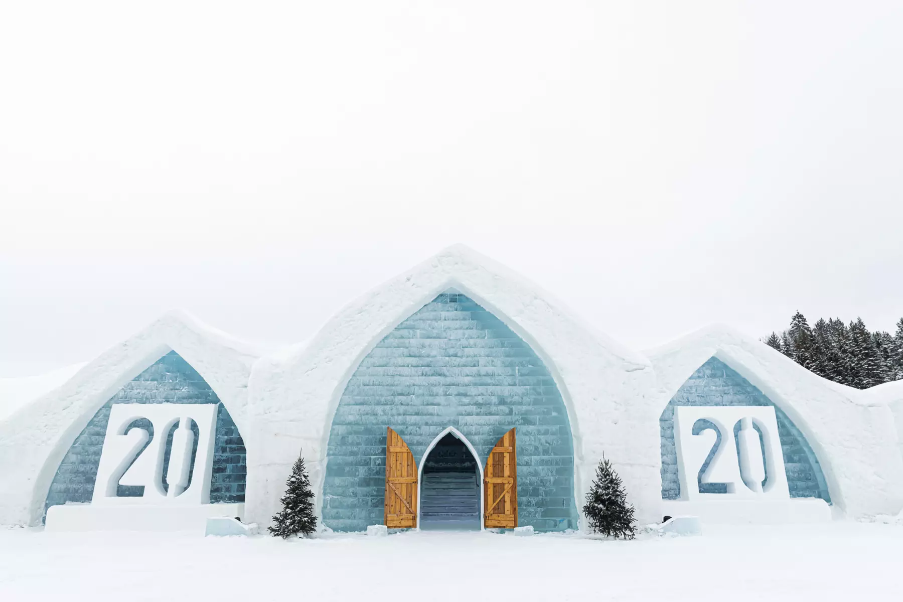 Hotel de Glace Ice Hotel v Quebecu Virtuální prohlídka