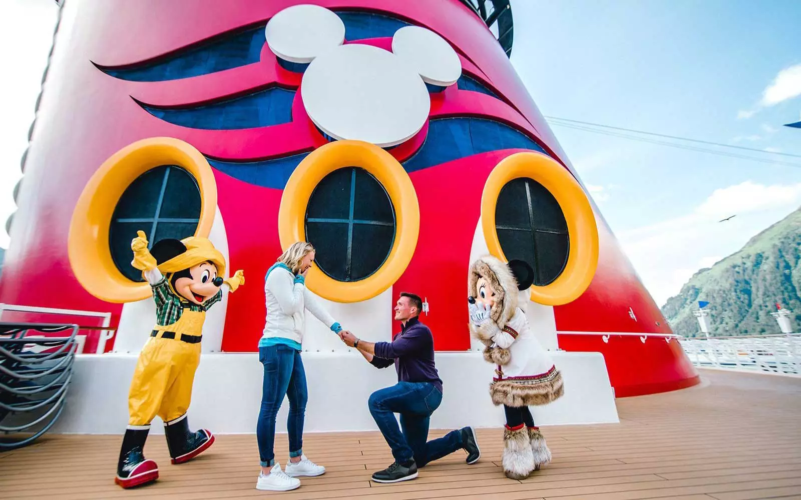 Par frier på Disney Cruise i Alaska