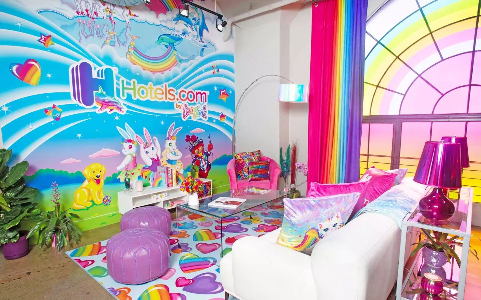 Lisa Frank x Hotels.com