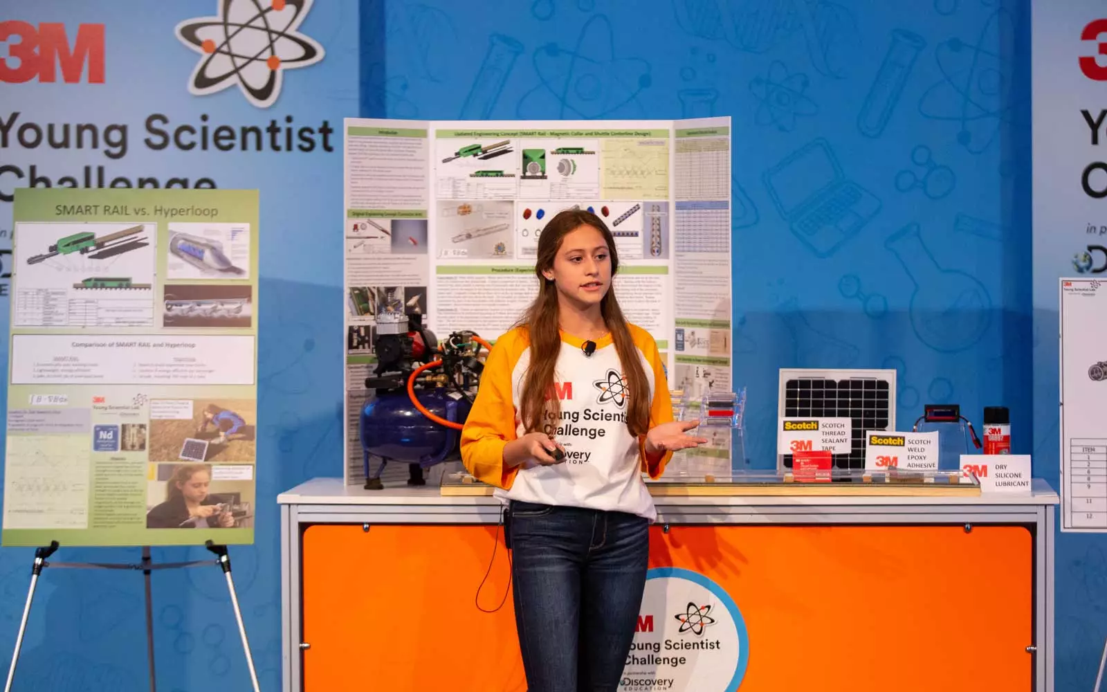 Caroline Crouchley predstavlja na 3M Young Scientist Challengeu
