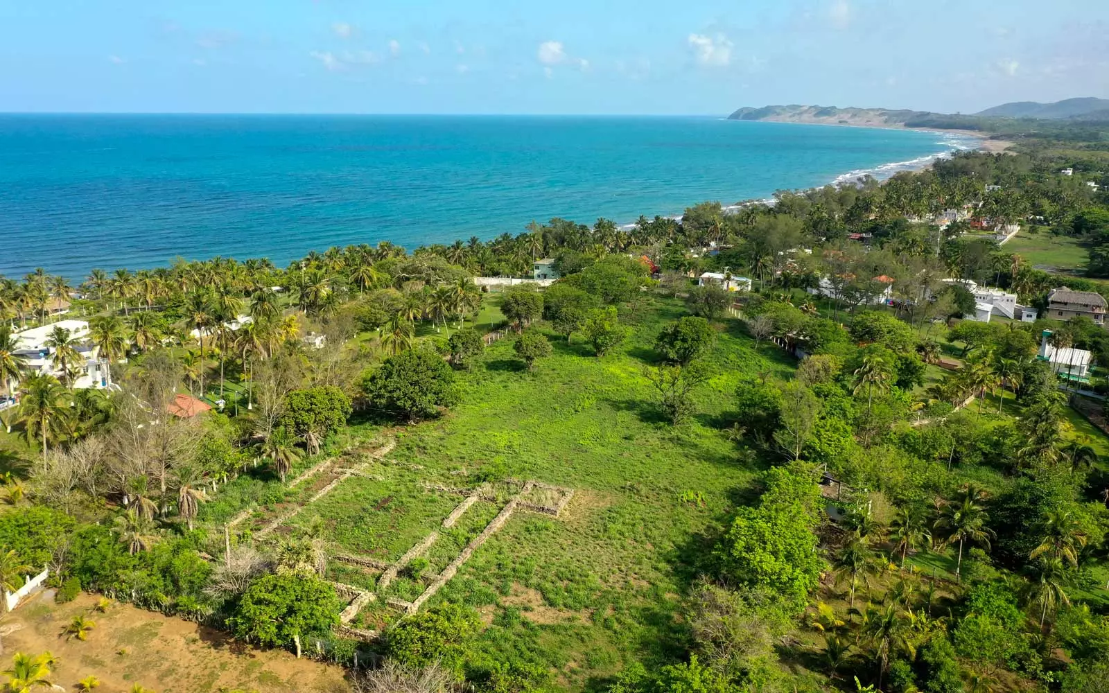 Hernán Cortés 位于 Villa Rica de la Vera Cruz 的堡垒 - 建于 1519 年。