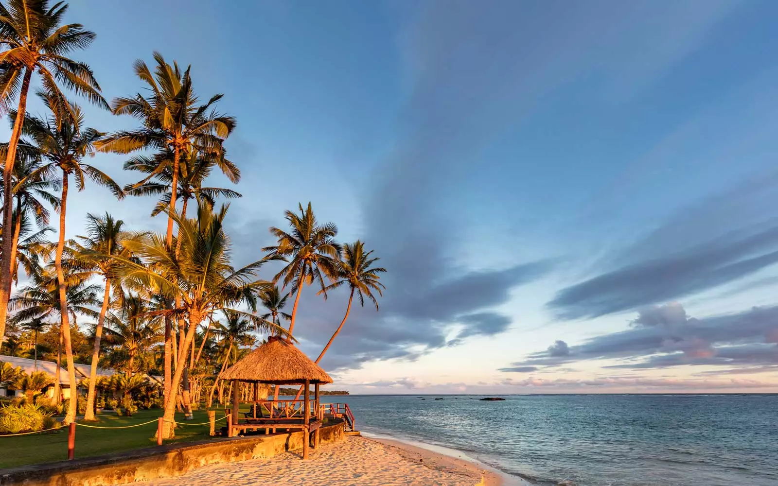 Fiji Island Beach Hut Sunset Coral Coast Viti Levu